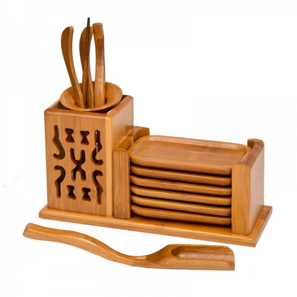 Bamboo Tea Utensils Set